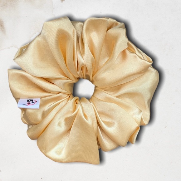 Accessories | Handmade Gold Oversized Xxl Scrunchie | Poshmark